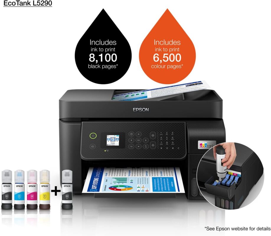 Epson L5290: Efficient Printing with ADF and Nozzle Tech ...